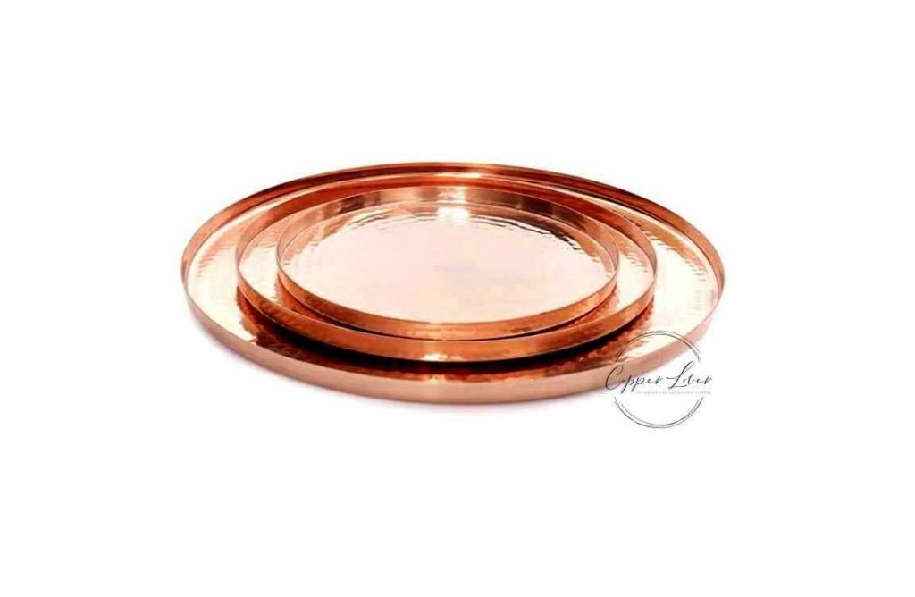 Hammered copper serving tray - Copper Lover